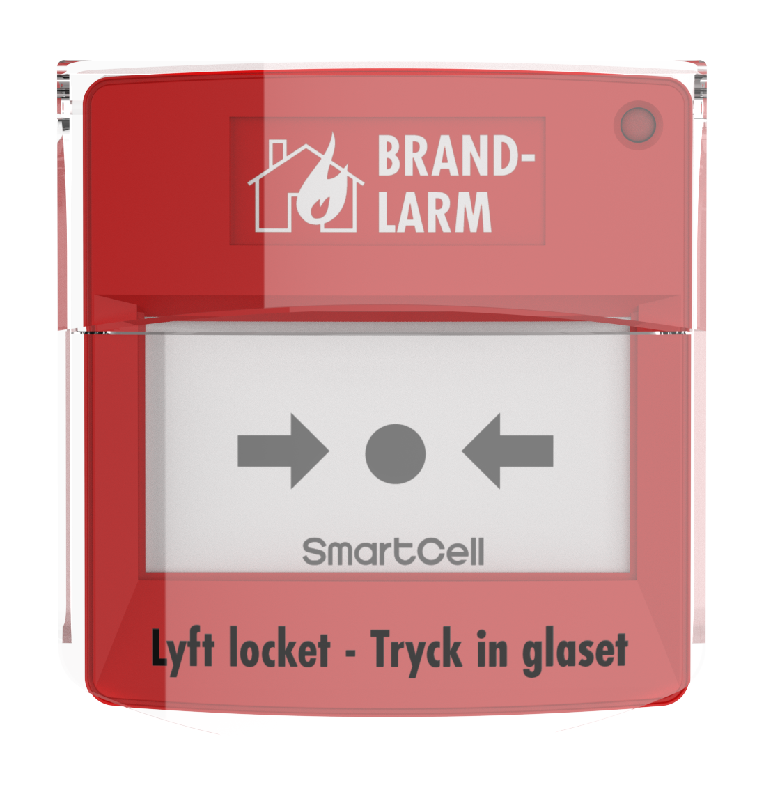 SmartCell Manuell Larmknapp röd EN54 - SC-51-0100-0001-06