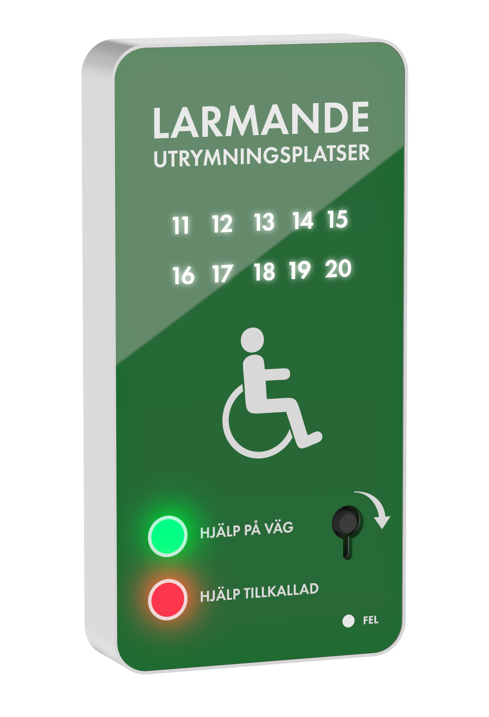 Visuellt Nödlarm 11-20 platser